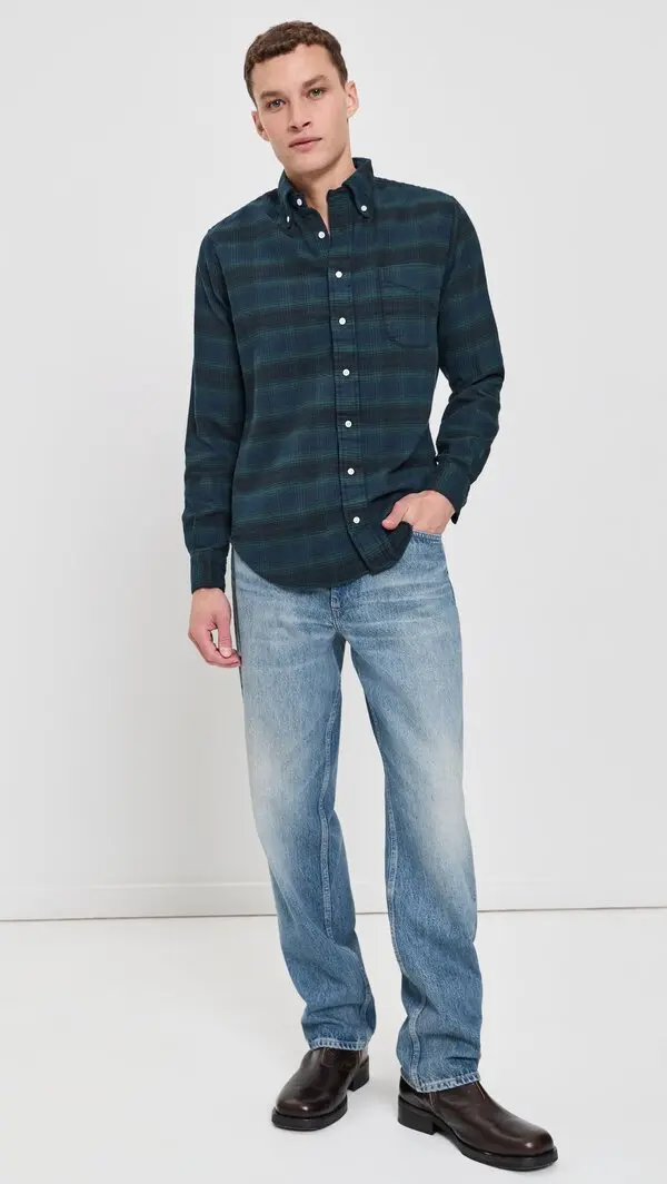 Gitman Bros Heavy Pique Flannel Shirt