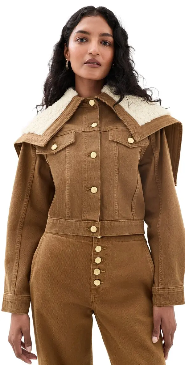 Ulla Johnson The Sybil Denim Jacket - Umber