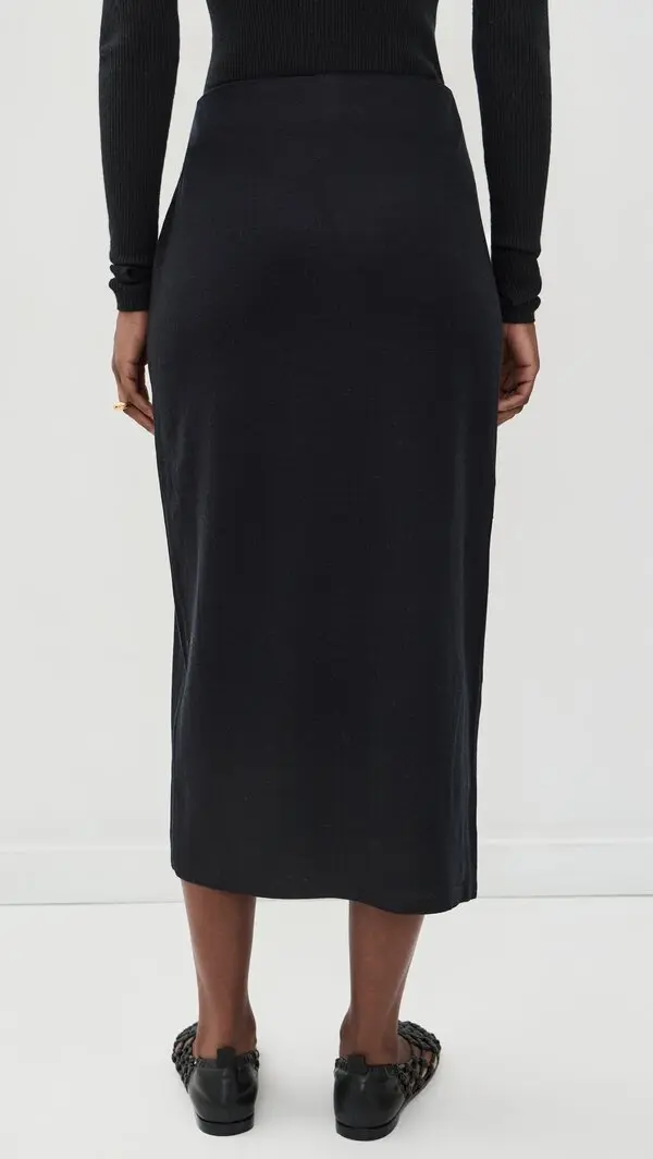 Vince Waist Draped Midi Skirt