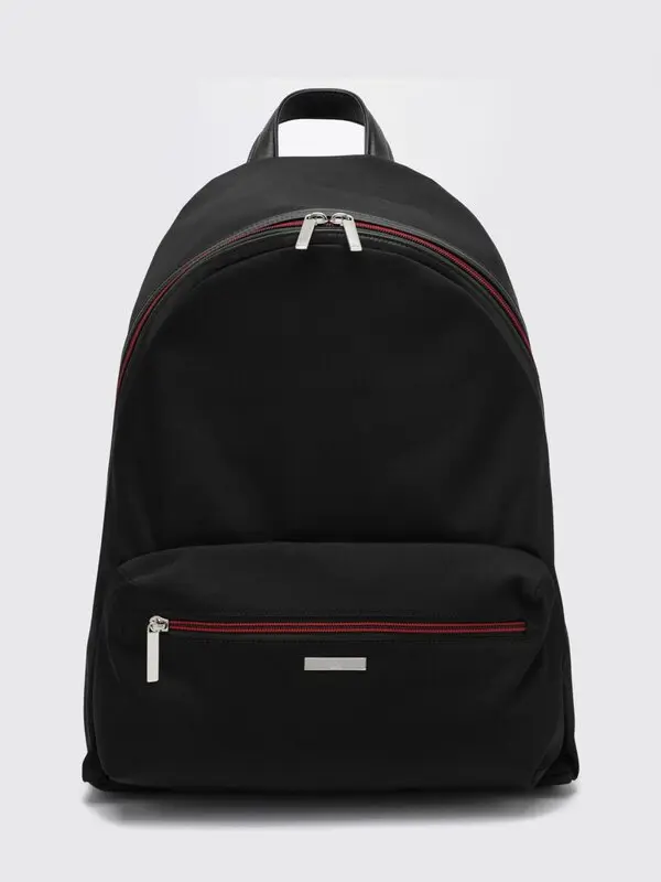 Gucci Essence Nylon Backpack With External Pocket And Adjustable Straps