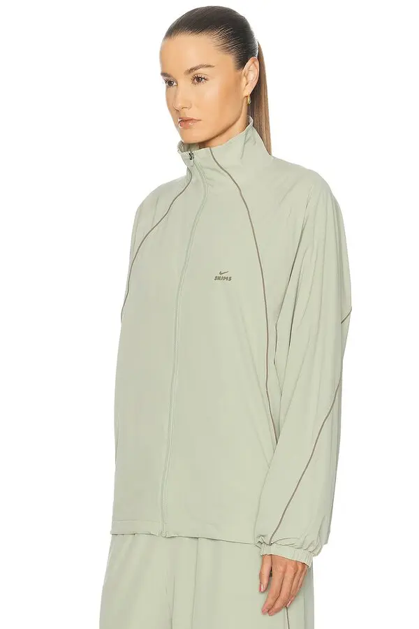 NIKESKIMS Stretch Nylon Oversized Jacket - Talc