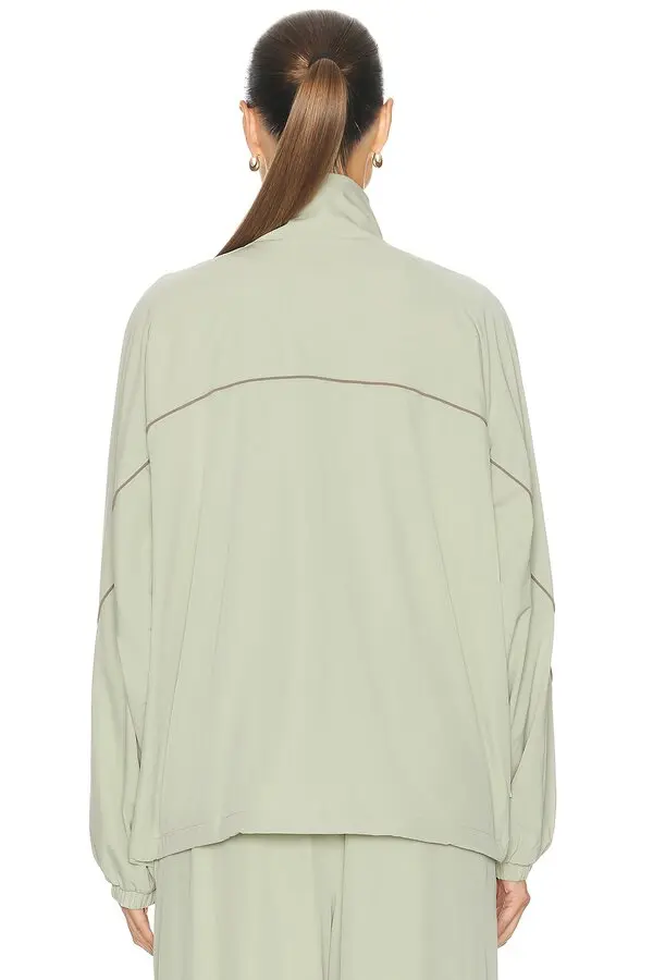NIKESKIMS Stretch Nylon Oversized Jacket - Talc