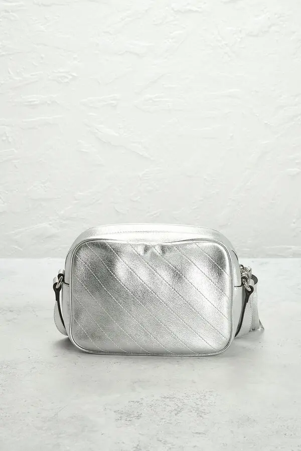 Gucci Sakai Be Green Blondie Shoulder Bag In Metallic - Silver