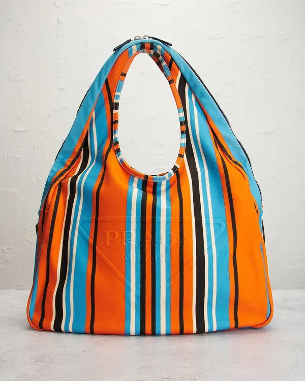 FWRD RENEW Prada Canapa Baiadera Hobo Bag