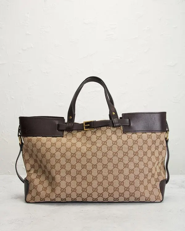 FWRD RENEW Gucci Buckle Tote Bag