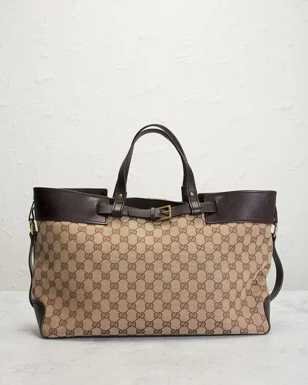 FWRD RENEW Gucci Buckle Tote Bag