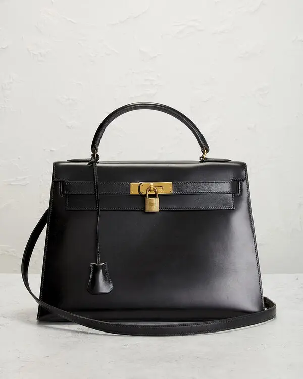 FWRD RENEW Hermes Box Kelly 32 Sellier Handbag