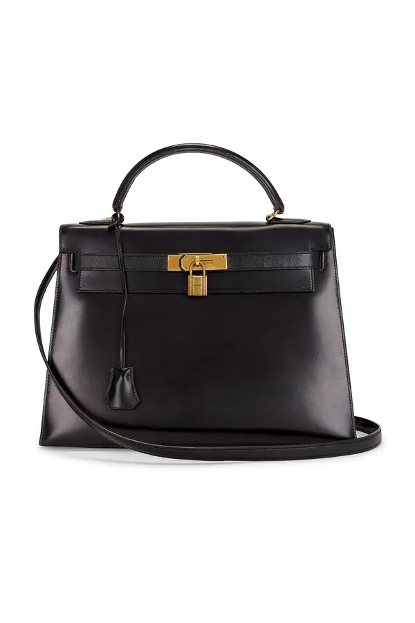 FWRD RENEW Hermes Box Kelly 32 Sellier Handbag