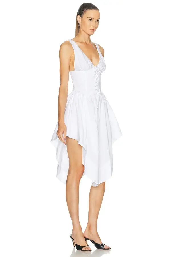 FLEUR DU MAL Bustier Poplin Lacing Dress