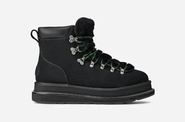 UGG Sacai Hiker Suede Boots - Black
