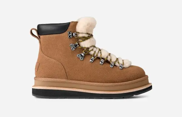 UGG Sacai Hiker Suede Boots - Chestnut