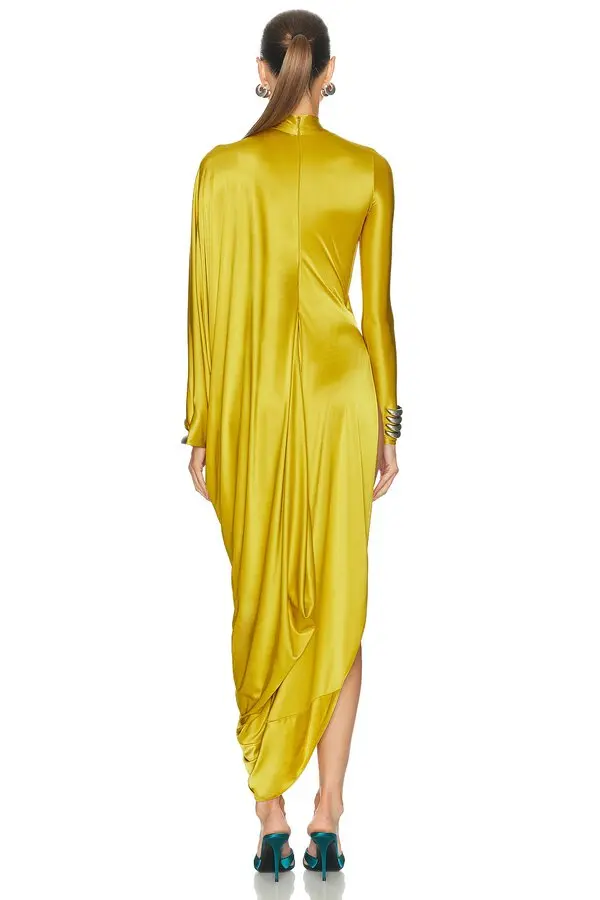 Burc Akyol Satin Vestale Dress