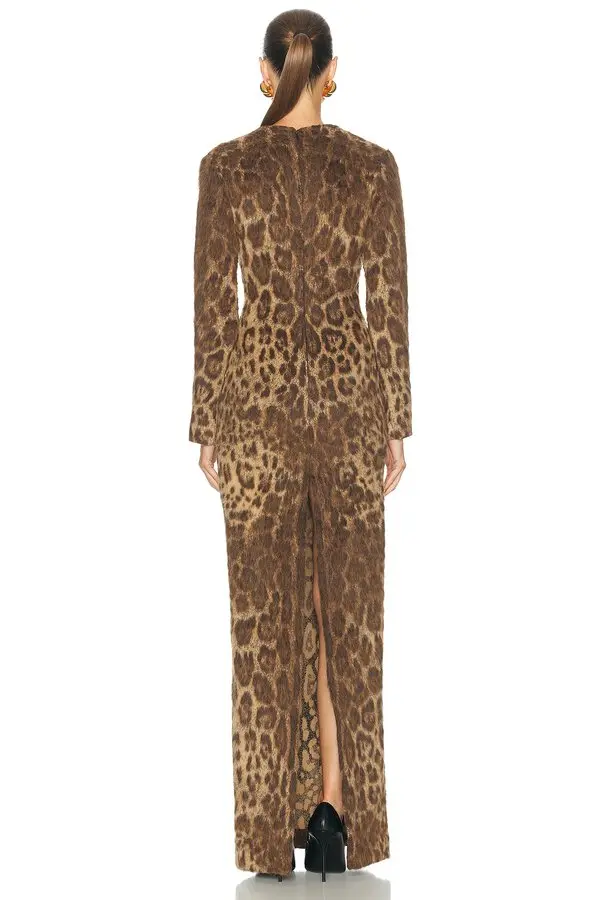 Burc Akyol Leopard Caryatid Dress
