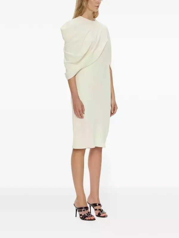 Christopher Esber Virelle Cocoon Draped Midi Dress - Neutrals