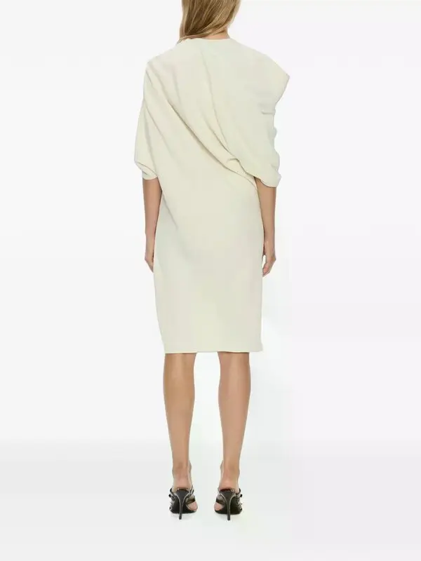 Christopher Esber Virelle Cocoon Draped Midi Dress - Neutrals