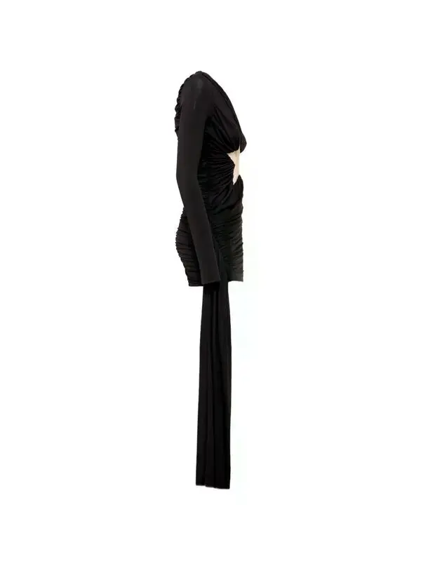 David Koma Star-cutout Ruched Mini Dress