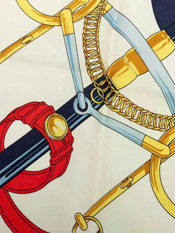 Hermès 20th Century Eperon D Or Silk Scarf 90 Scarves