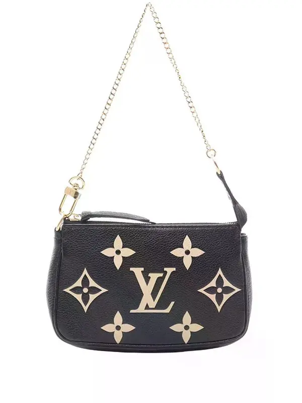 LOUIS VUITTON 2021-2026 Bicolor Monogram Empreinte Mini Pochette Accessoires Handbag