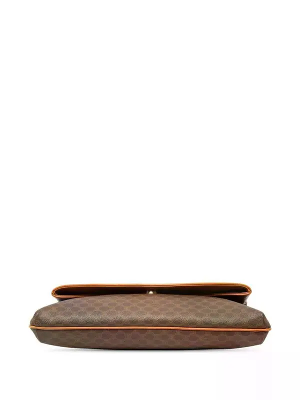 Celine 20th Century Macadam Coated Canvas Clutch Bag