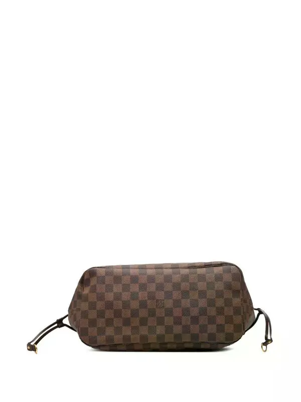 LOUIS VUITTON 2003-2009 Damier Ebene Neverfull Mm Tote Bag