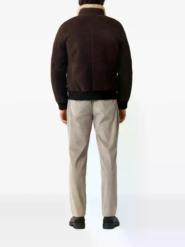 HACKETT  Shearling-collar Bomber Jacket
