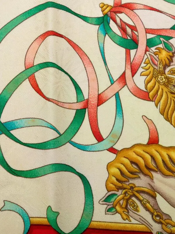 Hermès 1990-2010 Luna Park Silk Scarf 90 Scarves