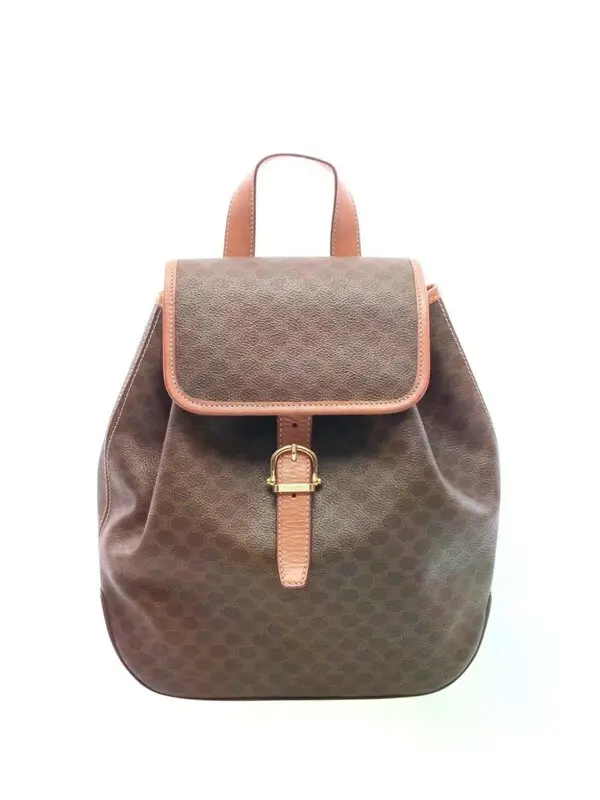 Celine 2000-2026 Macadam Coated Canvas Backpack