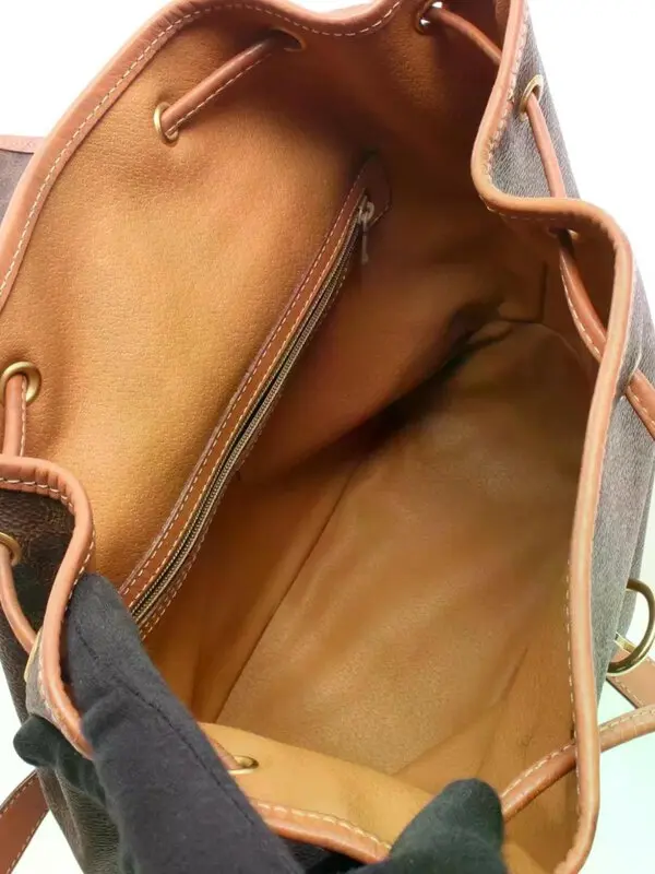 Celine 2000-2026 Macadam Coated Canvas Backpack