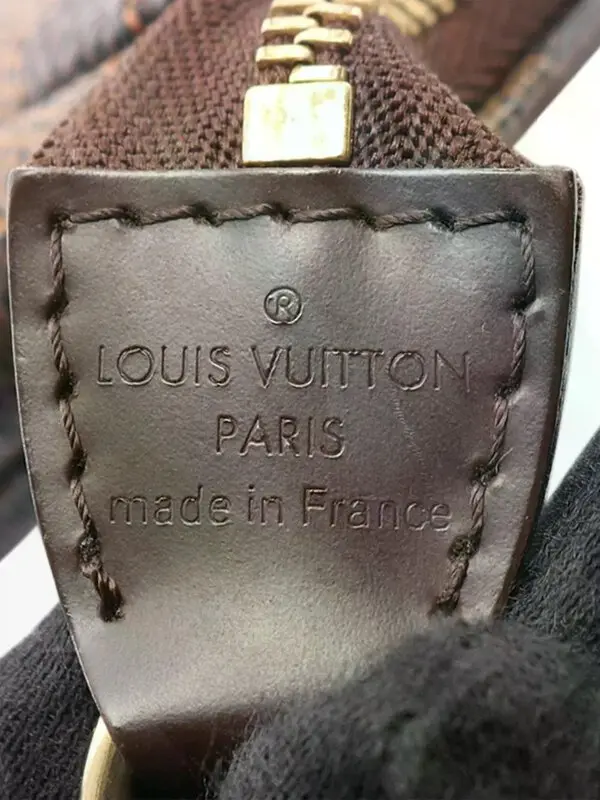 LOUIS VUITTON 2008 Damier Ebene Mini Pochette Accessoires Handbag