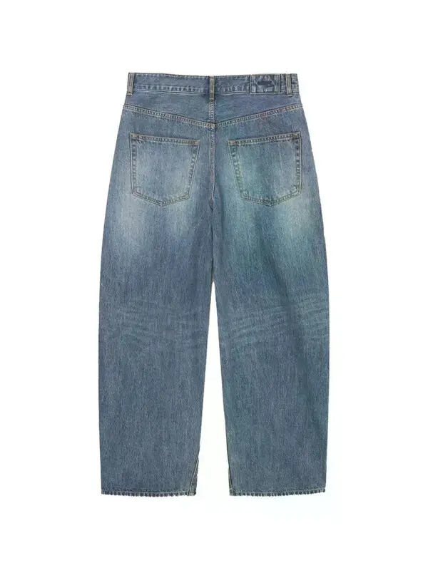 DUNST Relaxed Curved Wide-leg Jeans