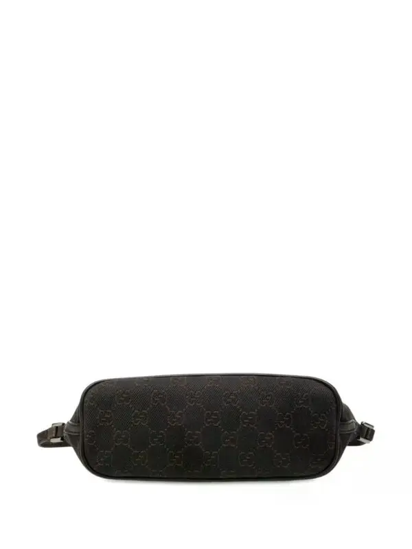 Gucci 2000-2015 Gg Denim Boat Shoulder Bag - Brown