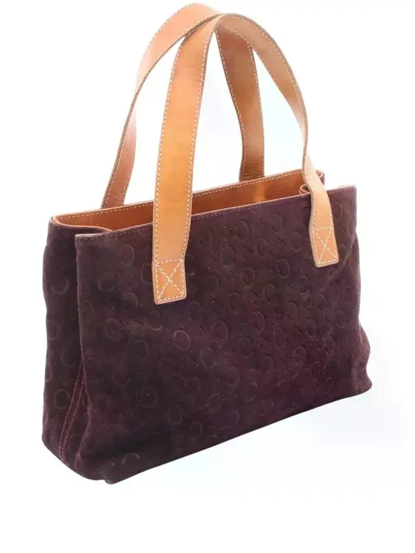 Celine 1990-2010 C Macadam Suede Handbag