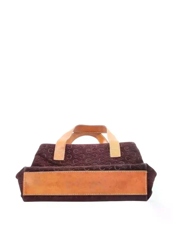 Celine 1990-2010 C Macadam Suede Handbag