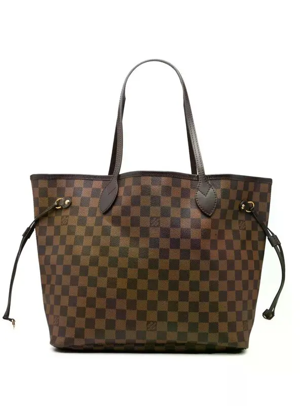 LOUIS VUITTON 2017 Damier Ebene Neverfull Mm Tote Bag