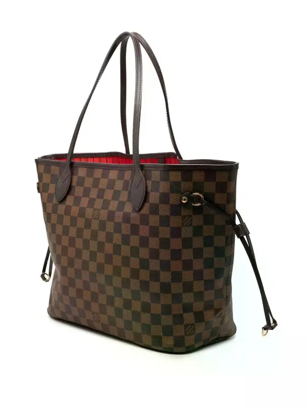 LOUIS VUITTON 2017 Damier Ebene Neverfull Mm Tote Bag