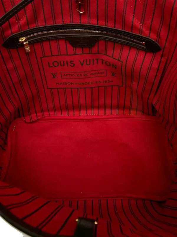 LOUIS VUITTON 2017 Damier Ebene Neverfull Mm Tote Bag