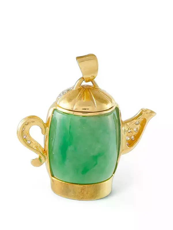 LB EXCLUSIVE Jade Diamond Teapot Pendant