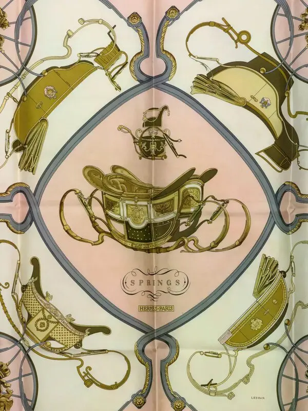 Hermès 1974 Springs Silk Scarf 90 Scarves