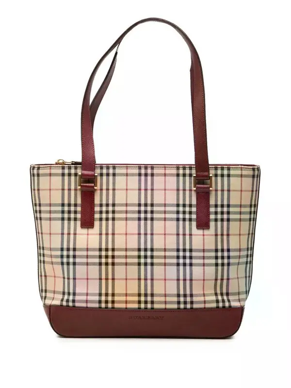 Burberry 2000-2017 House Check Canvas Shoulder Bag
