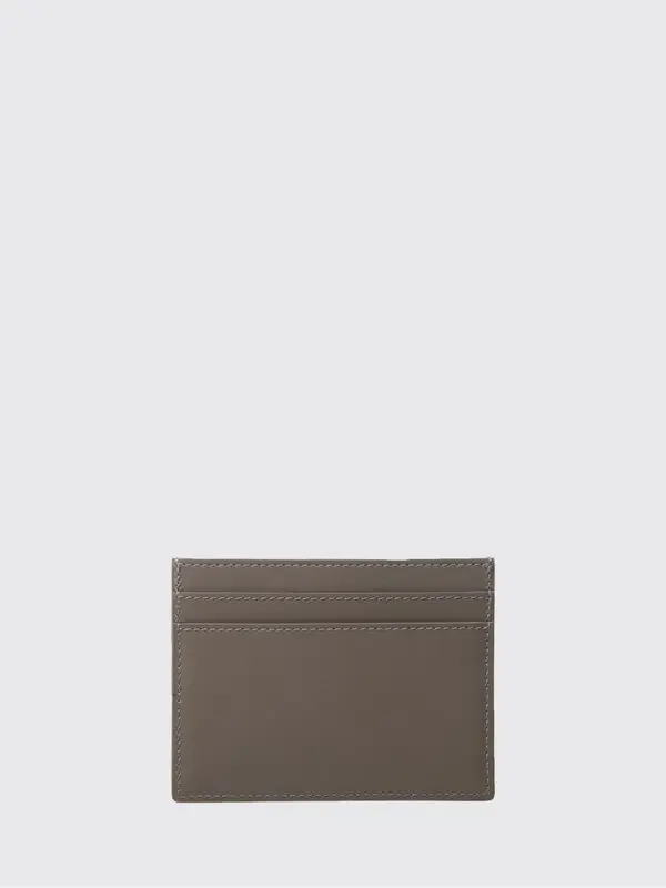 Saint Laurent Flat Calfskin Card Holder With Laminated Logo