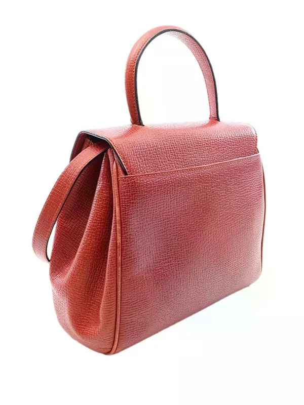 Loewe 20th Century Grained Calfskin Flap Satchel