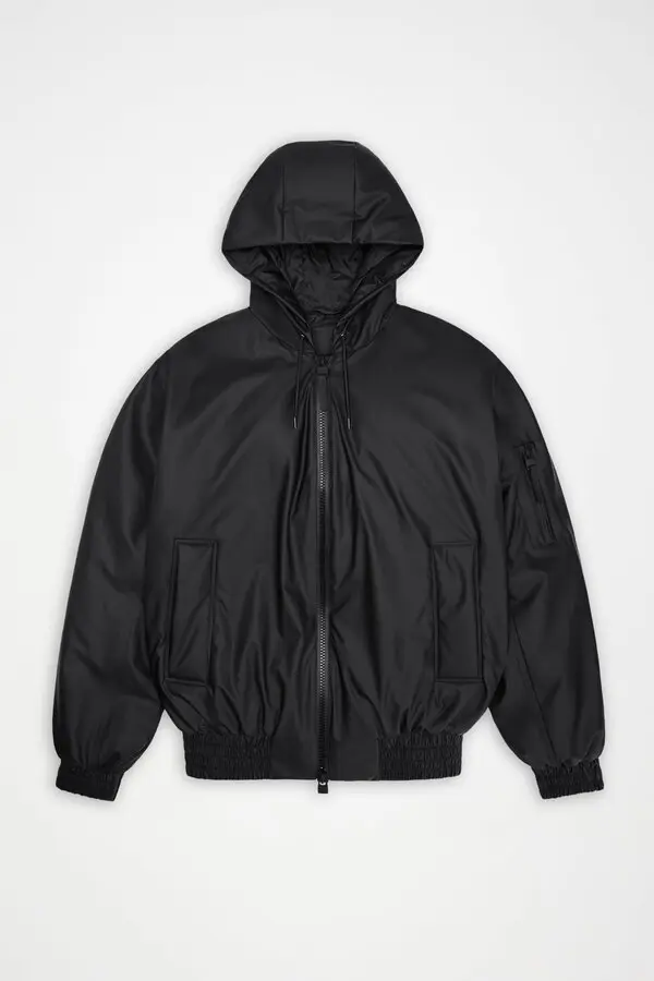 Rains Lohja Insulated Bomber Jacket - Black
