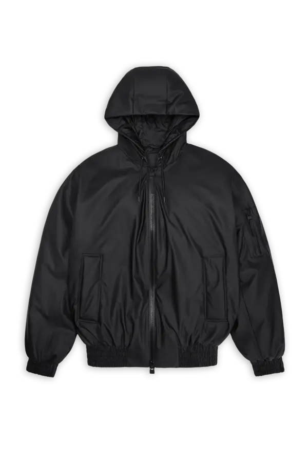 Rains Lohja Insulated Bomber Jacket - Black