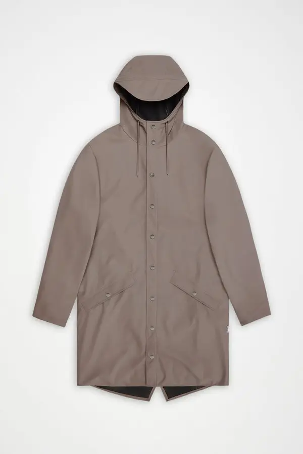 Rains Long Jacket - Cinder