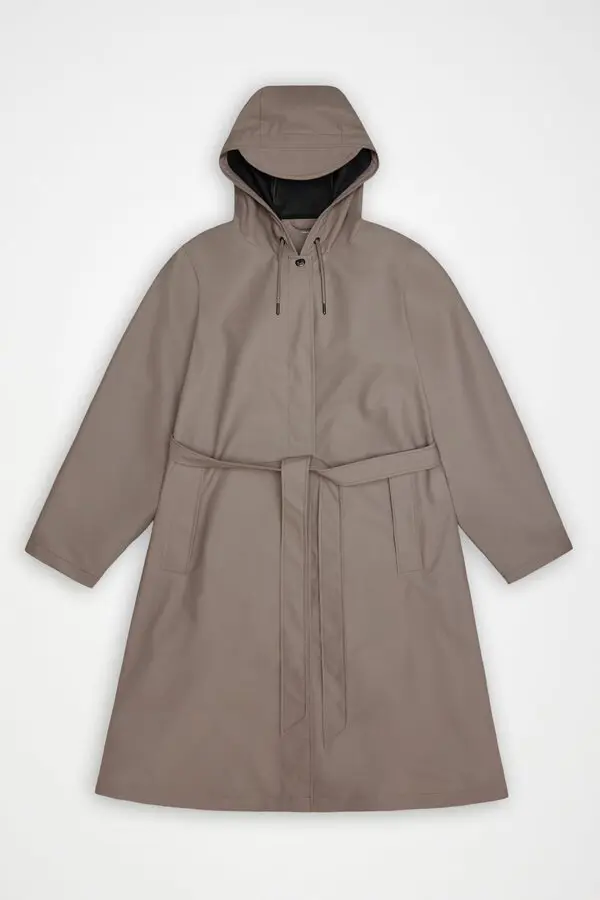 Rains A-line Longer W Jacket - Cinder