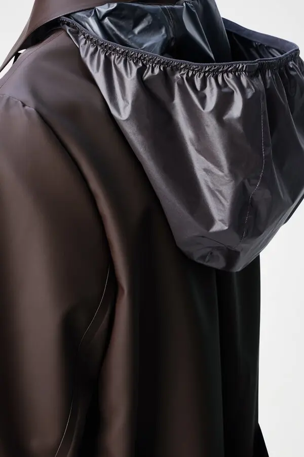 Rains Nara Long W Jacket - Bark