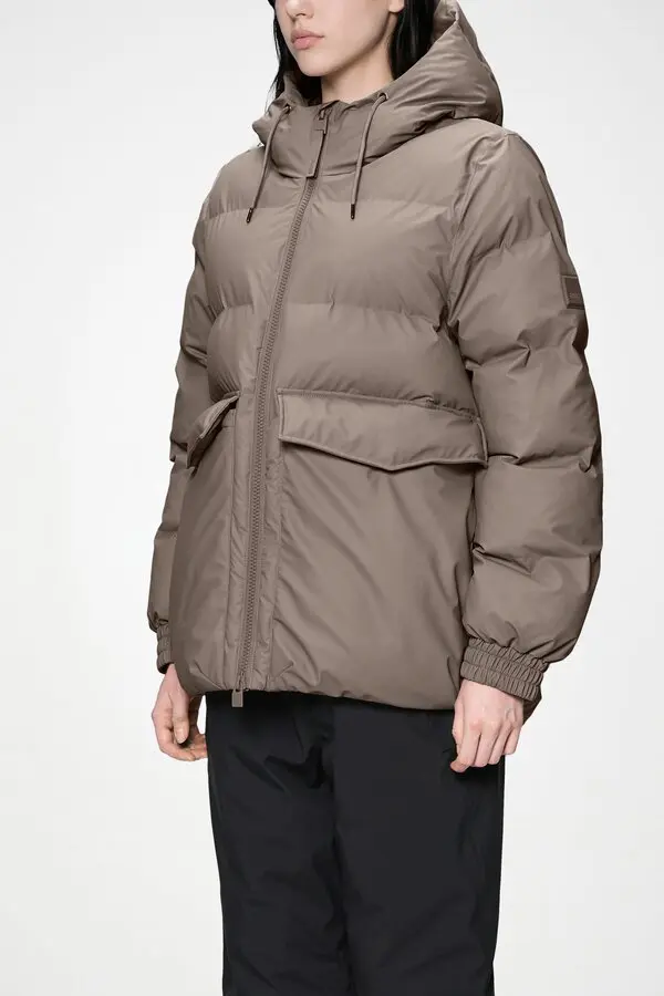 Rains Alta A-line Puffer W Jacket - Cinder