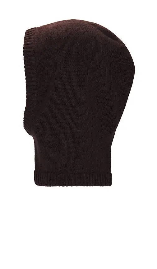Soft Goat Balaclava In Brown