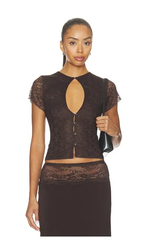 Lioness Love Letters Top - Chocolate