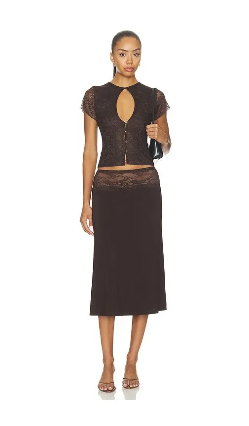 Lioness Love Letters Top - Chocolate